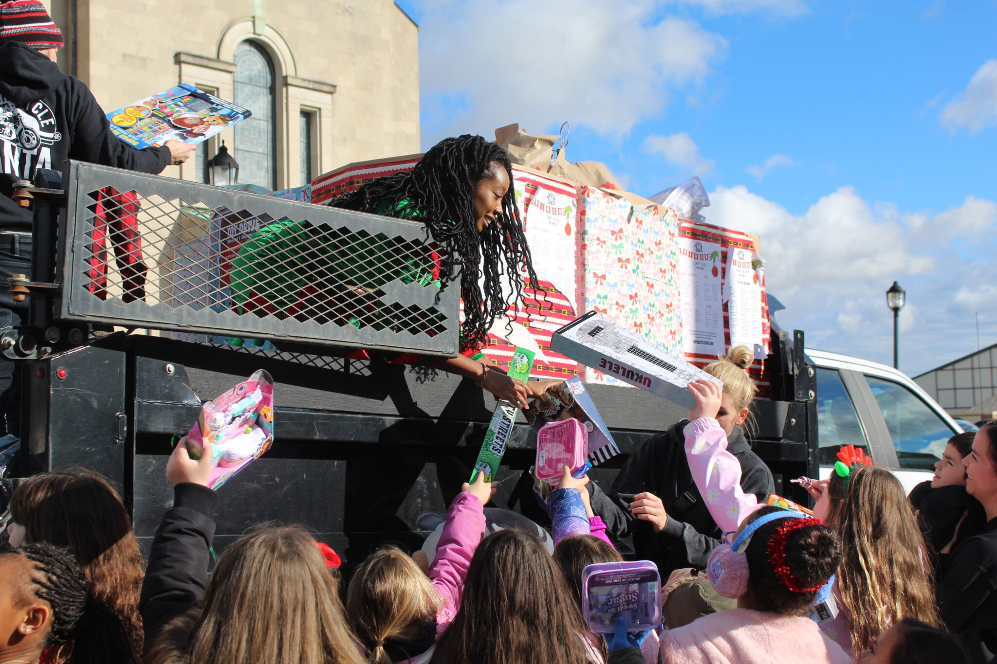 'Motorcycle Santa' roars into St. Elizabeth School to bring holiday ...
